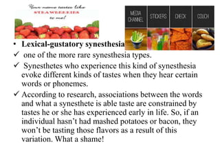 synesthesia | PPTX