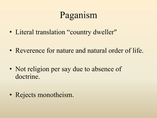 paganism and witchcraft | PPTX