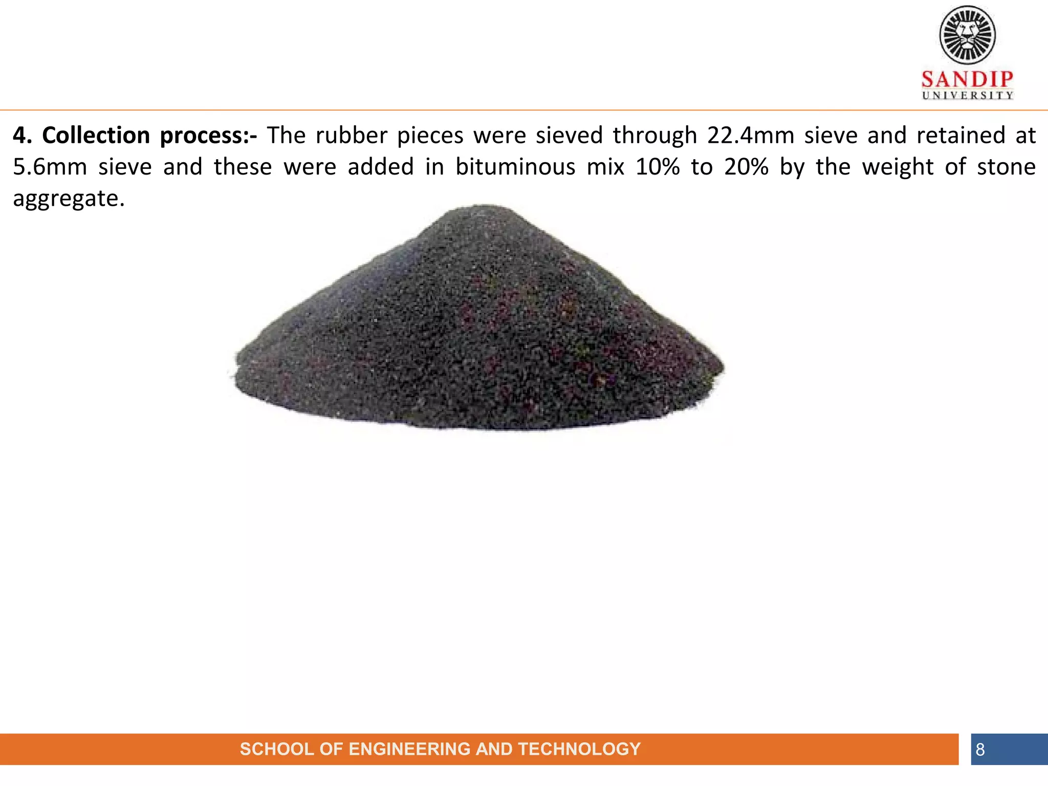 Study on Crumb Rubber Modified Bitumen | PPT