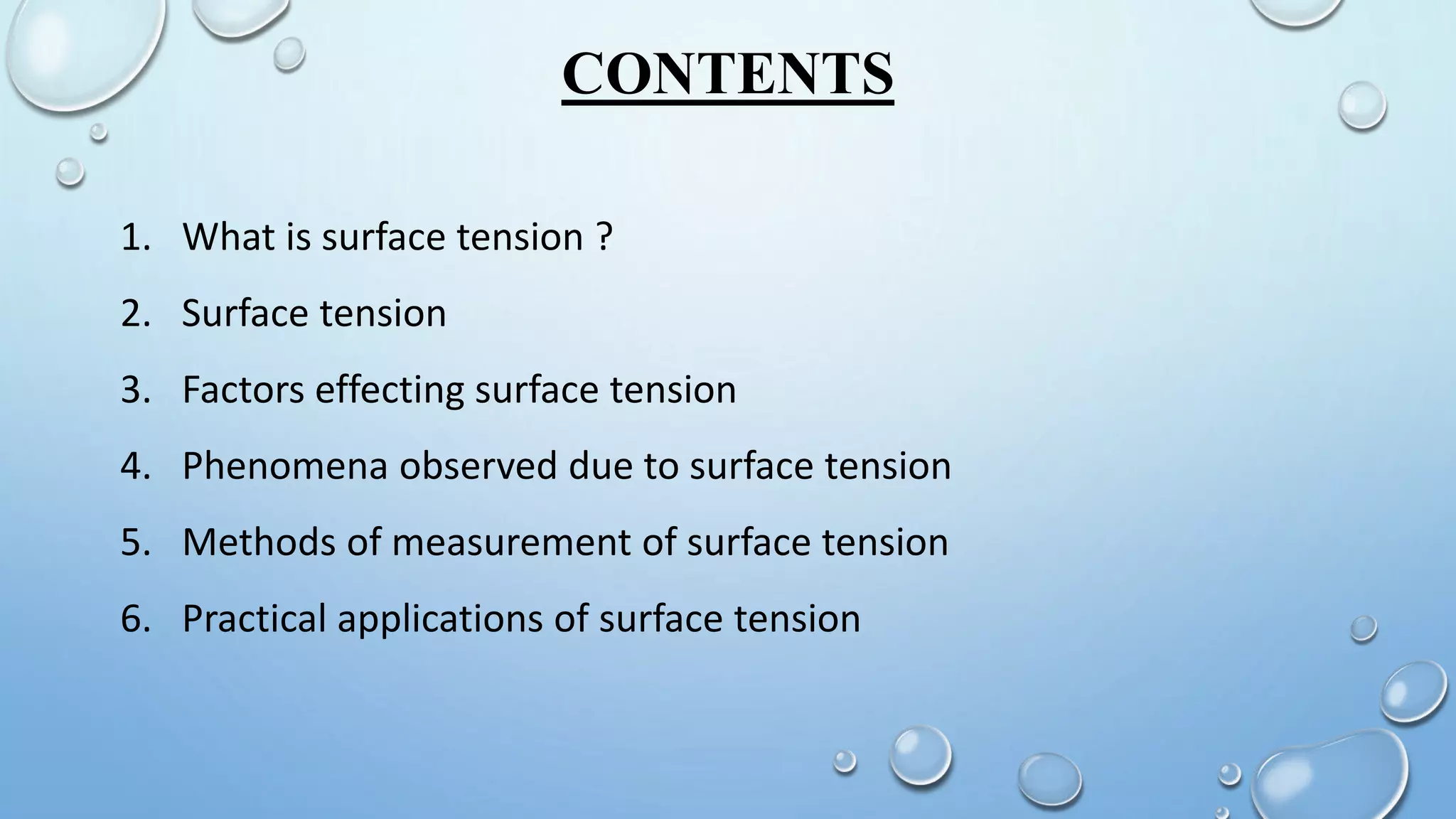 surface tension | PPTX
