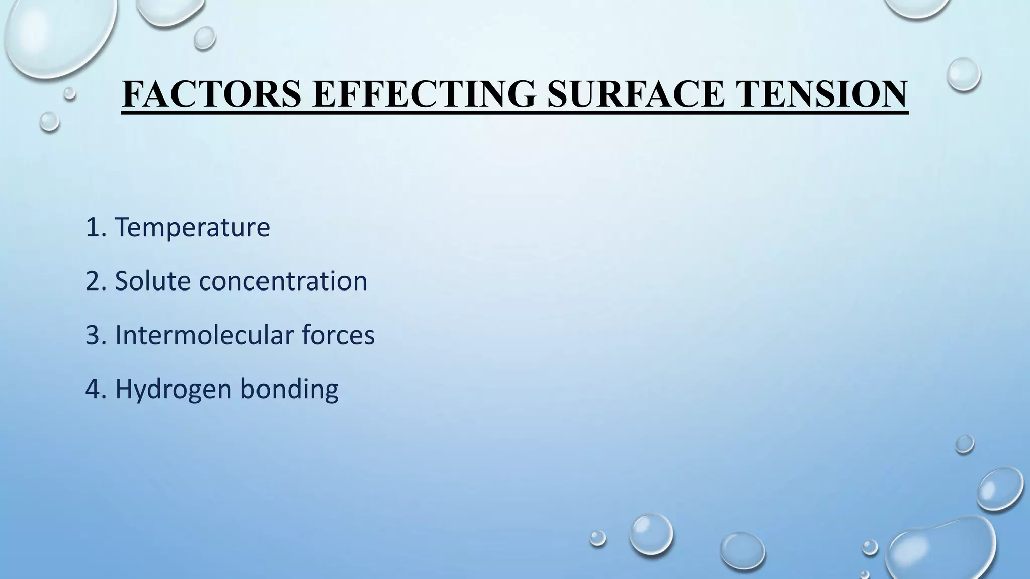 surface tension | PPTX
