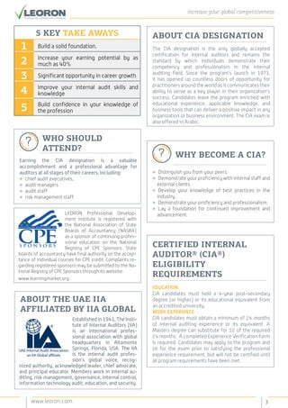 Cia brochure part 1 2 | PDF