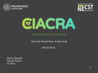 Hack The NECSTCamp: Ciacra | PDF | Technology & Computing