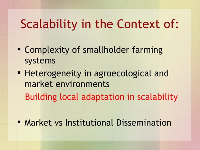 Lynam - Translating system research into farmer adoption | PPT