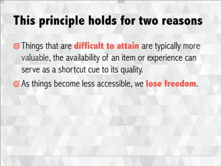 Principles of Influence : Scarcity and Instant Influence | PPT