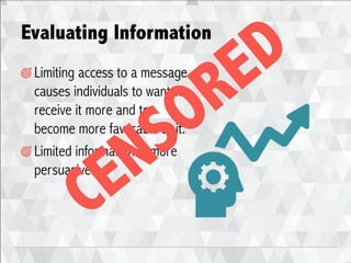 Principles of Influence : Scarcity and Instant Influence | PPT