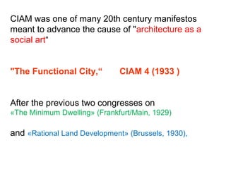 Modern Architecture - CIAM | PPT