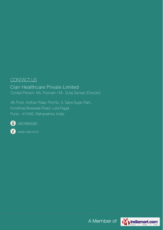 Cian healthcare-private-limited | PDF | Pharmaceutical Industry ...