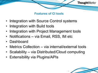 Continuous Integration and Builds | PPT | Computer Software and ...