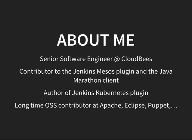 CI and CD at Scale: Scaling Jenkins with Docker and Apache Mesos | PPT