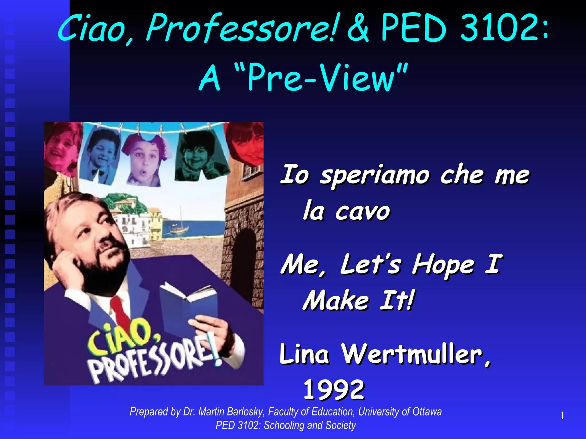 Ciao professore preview | PPT