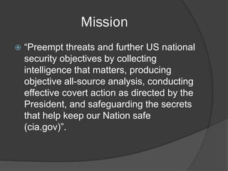 CIA power point Zach Barber | PPT