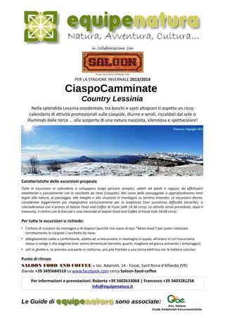 Ciaspo country lessinia | PDF | Travel