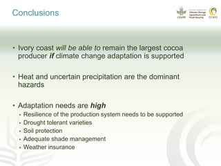 Climate smart cocoa value chains | PPT