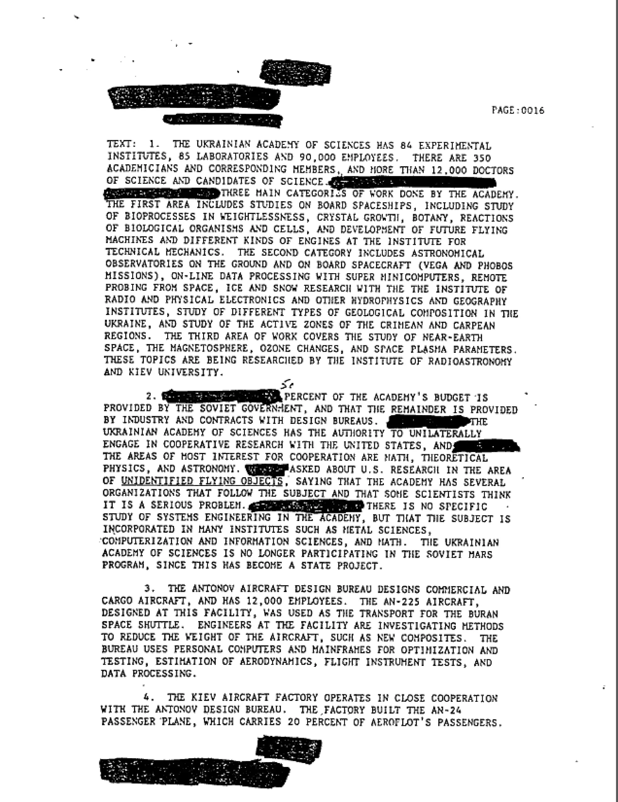Cia ufo document 10 jan 1990 | PDF