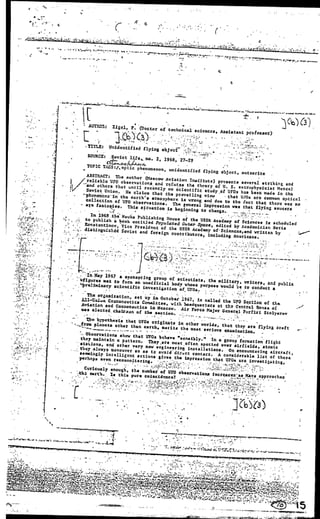 Cia ufo document 2 1968 | PDF | Free Download