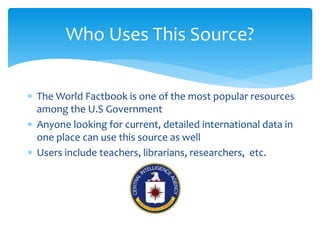 CIA World Factbook | PPTX