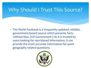 CIA World Factbook | PPTX