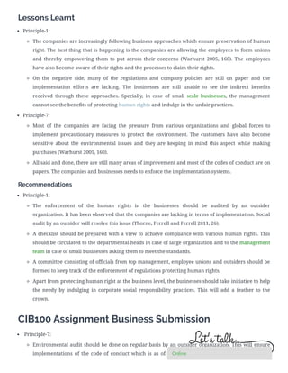Cib100 business assignment | PDF