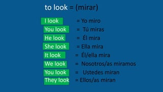 Curso de Inglés Básico, Tema Nro. 2 - Conjugación de verbos en presente ...