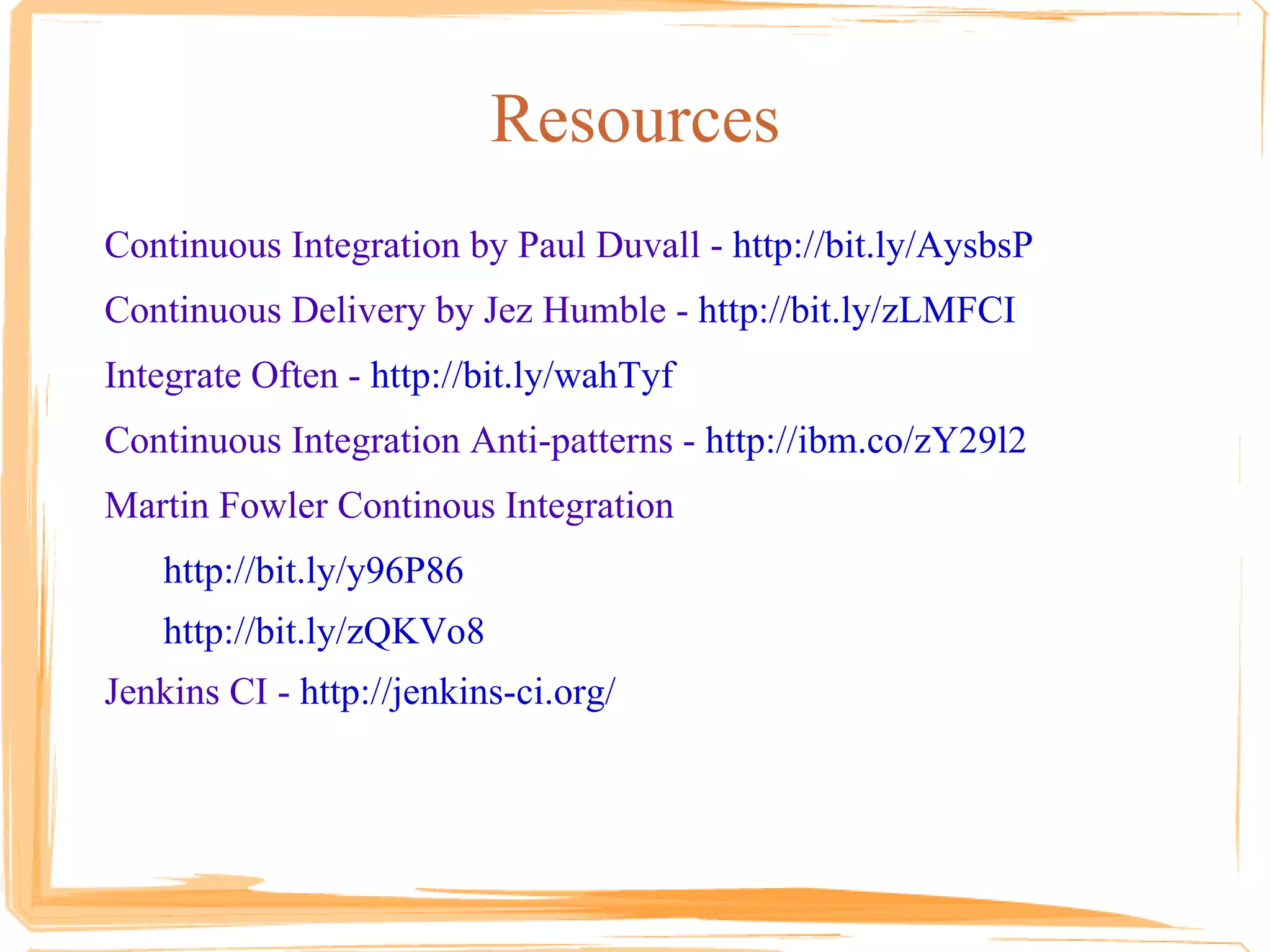 Ci Basics & Jenkins | ODP