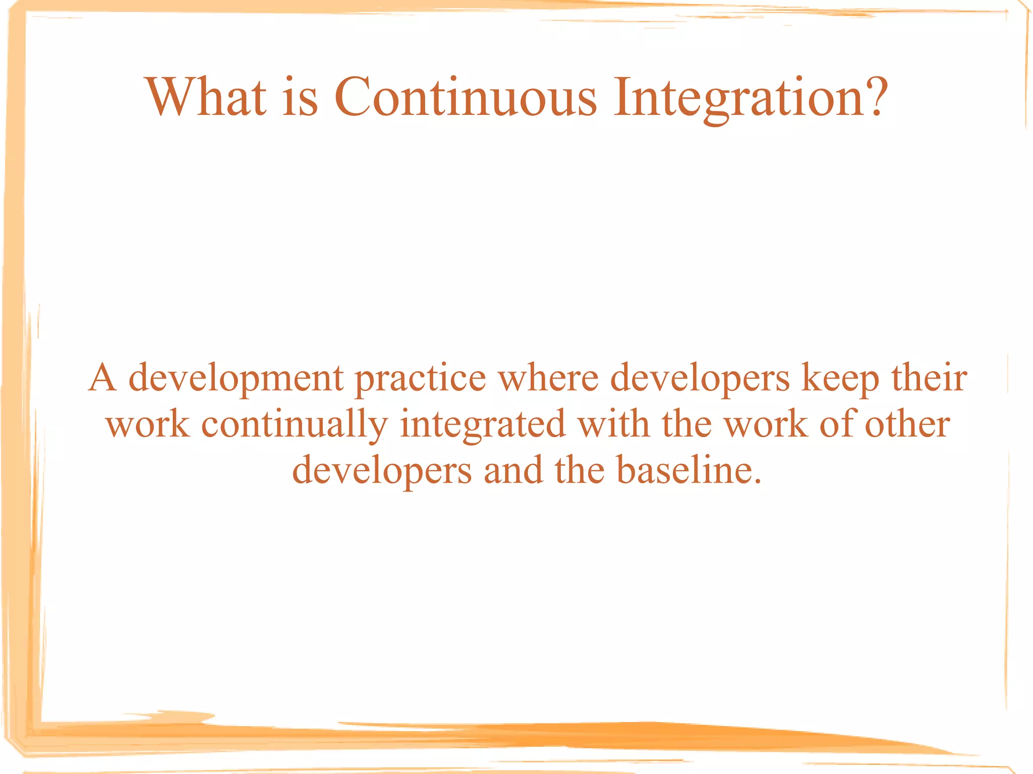 Ci Basics & Jenkins | ODP