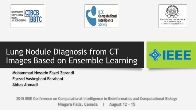 Lung nodule diagnosis from CT images based on ensemble learning | PPT