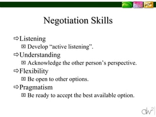 Negotiations | PPT