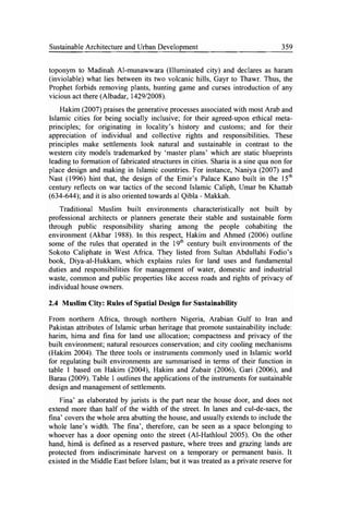 Islamic Instruments for Sustainable Urban Spatial Planning and ...