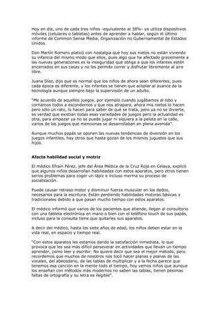Ciber niños; la tecnología los afecta. | PDF