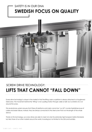 Cibes Air Wood: Luxury Lift for Small Houses in India | PDF