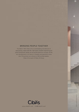 Discover the Innovation of Cibes Pitless Home Elevator | PDF