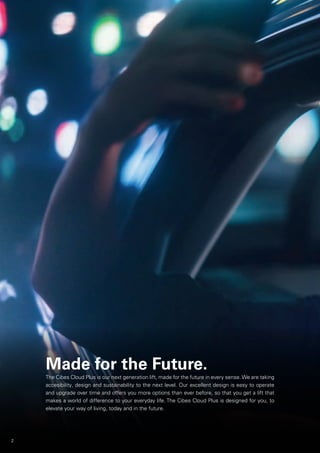 Discover the Innovation of Cibes Pitless Home Elevator | PDF