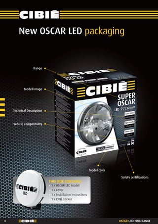 Cibié OSCAR additional headlight range 2014 968317 English catalogue | PDF