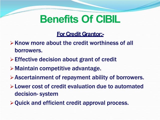 CIBIL PPT.pptx | Business | Business and Finance