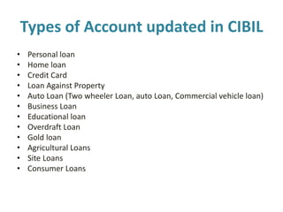 Cibil score or credit score | PPT