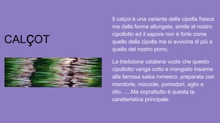 Cibi tipici di Barcellona | PPTX