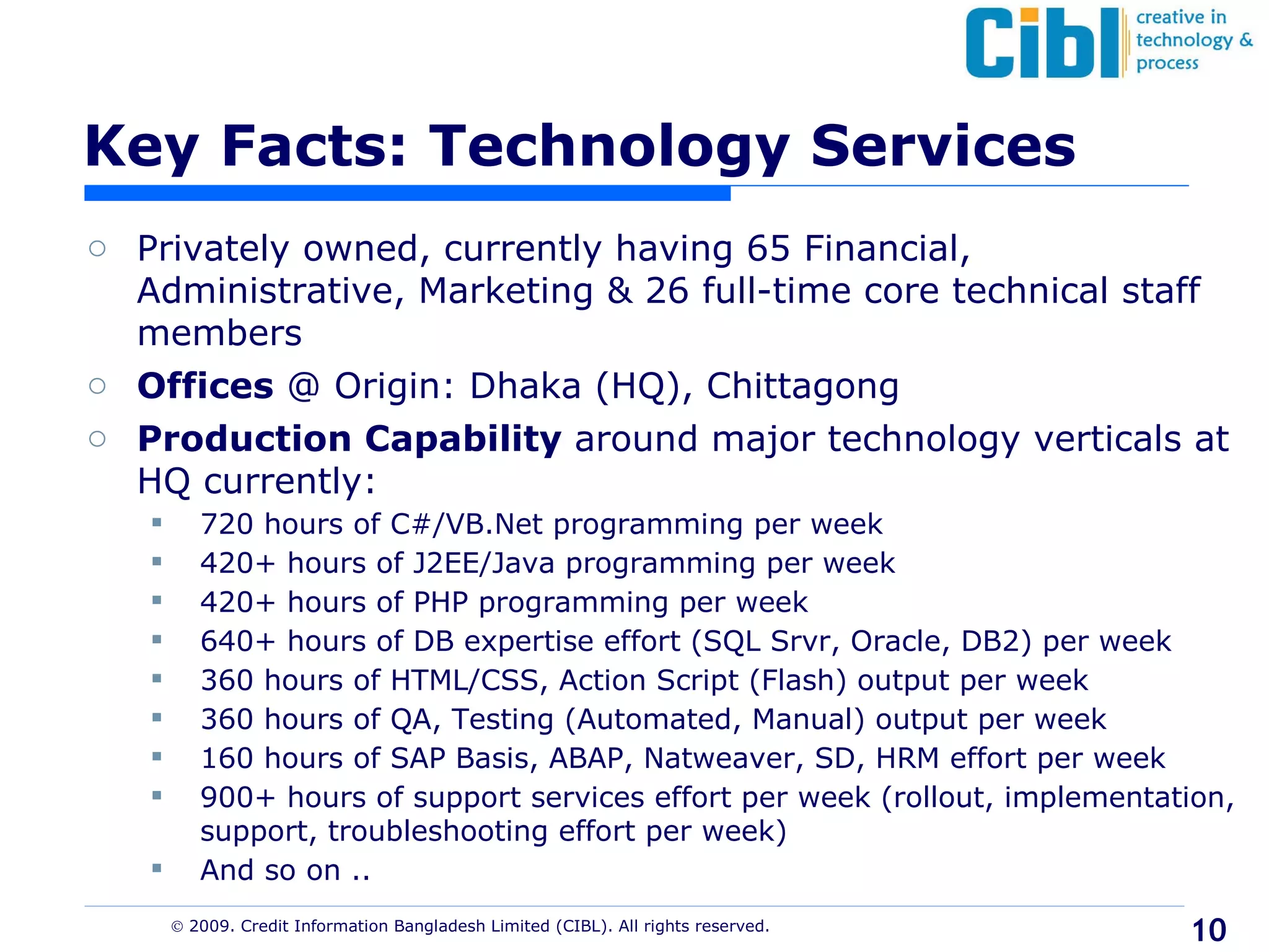 Cibl Company Overview | PPT