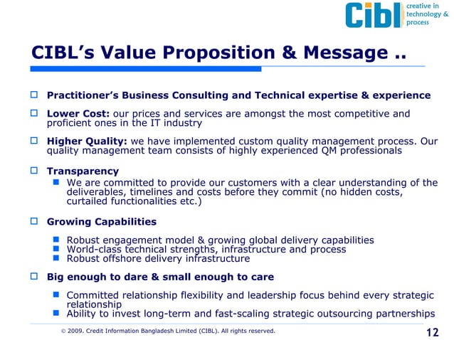 Cibl Company Overview | PPT
