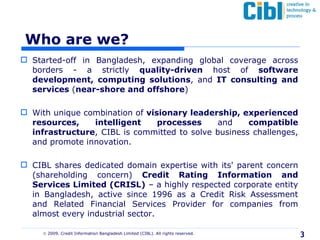 Cibl Company Overview | PPT