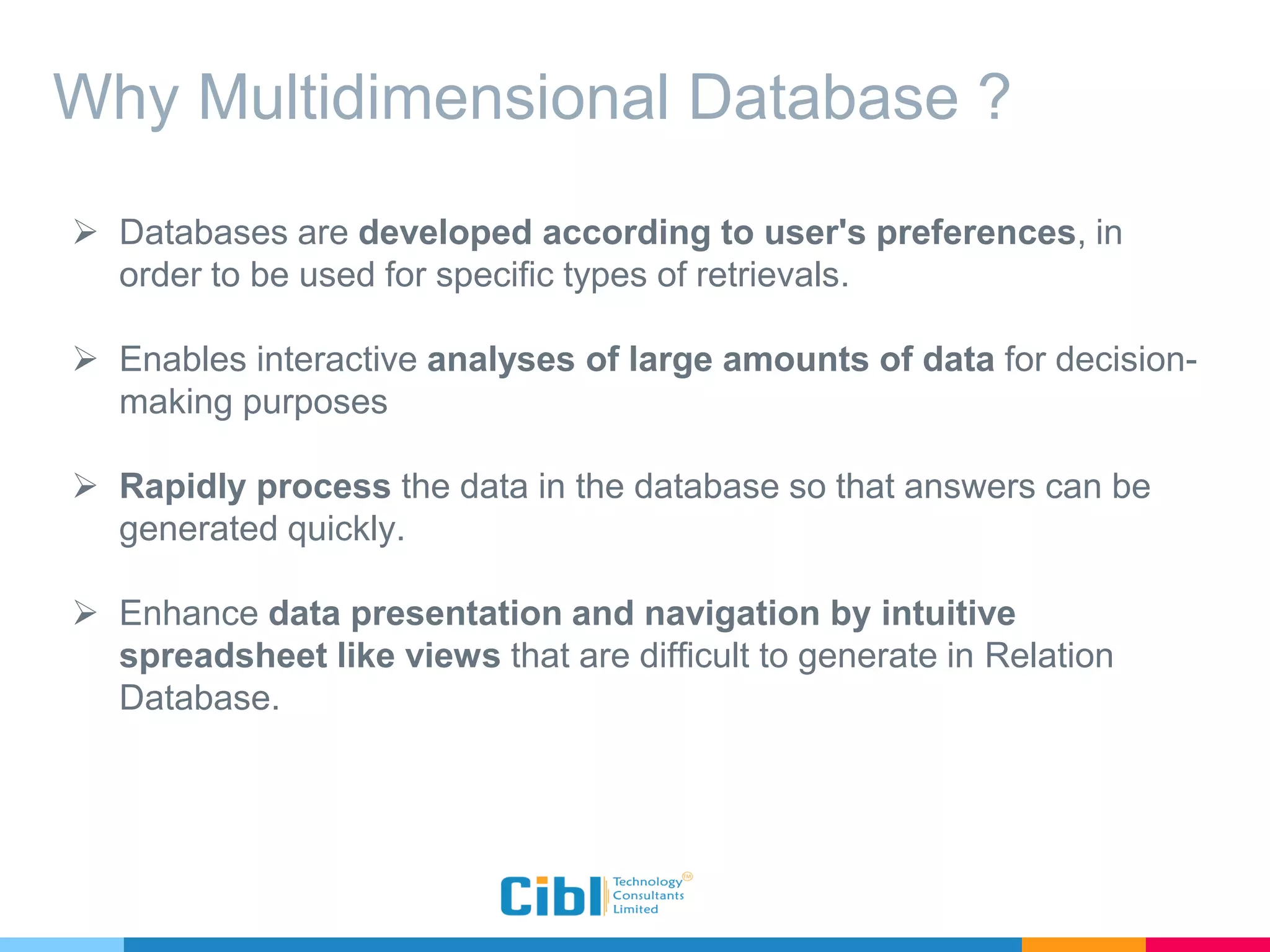Business Intelligence and Multidimensional Database | PDF