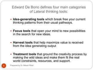 Creativity Tools and Techniques | PPTX