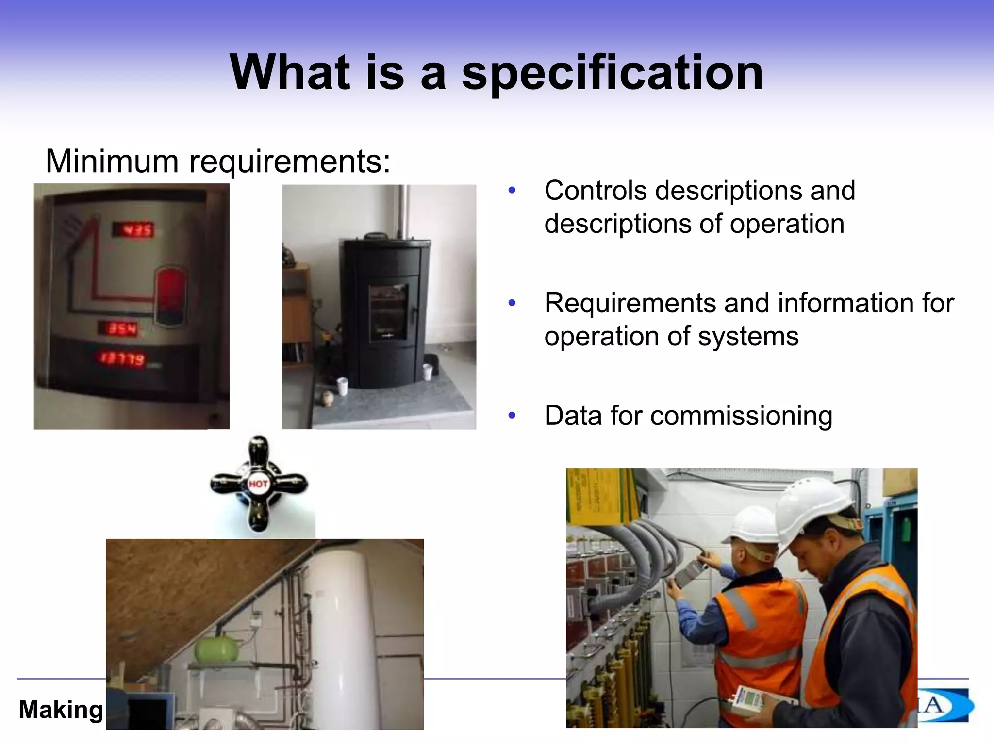 Model Format for Building Services Specifications | PPTX