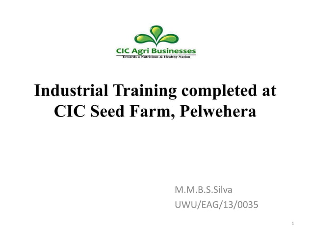 Cic agribusinesses | PPTX