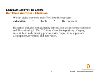 CIC overview | PPT | Business | Business and Finance