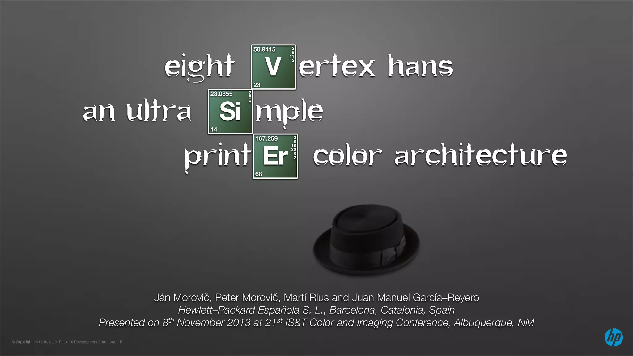 8 vertex HANS: An ultra-simple printer color architecture | PDF
