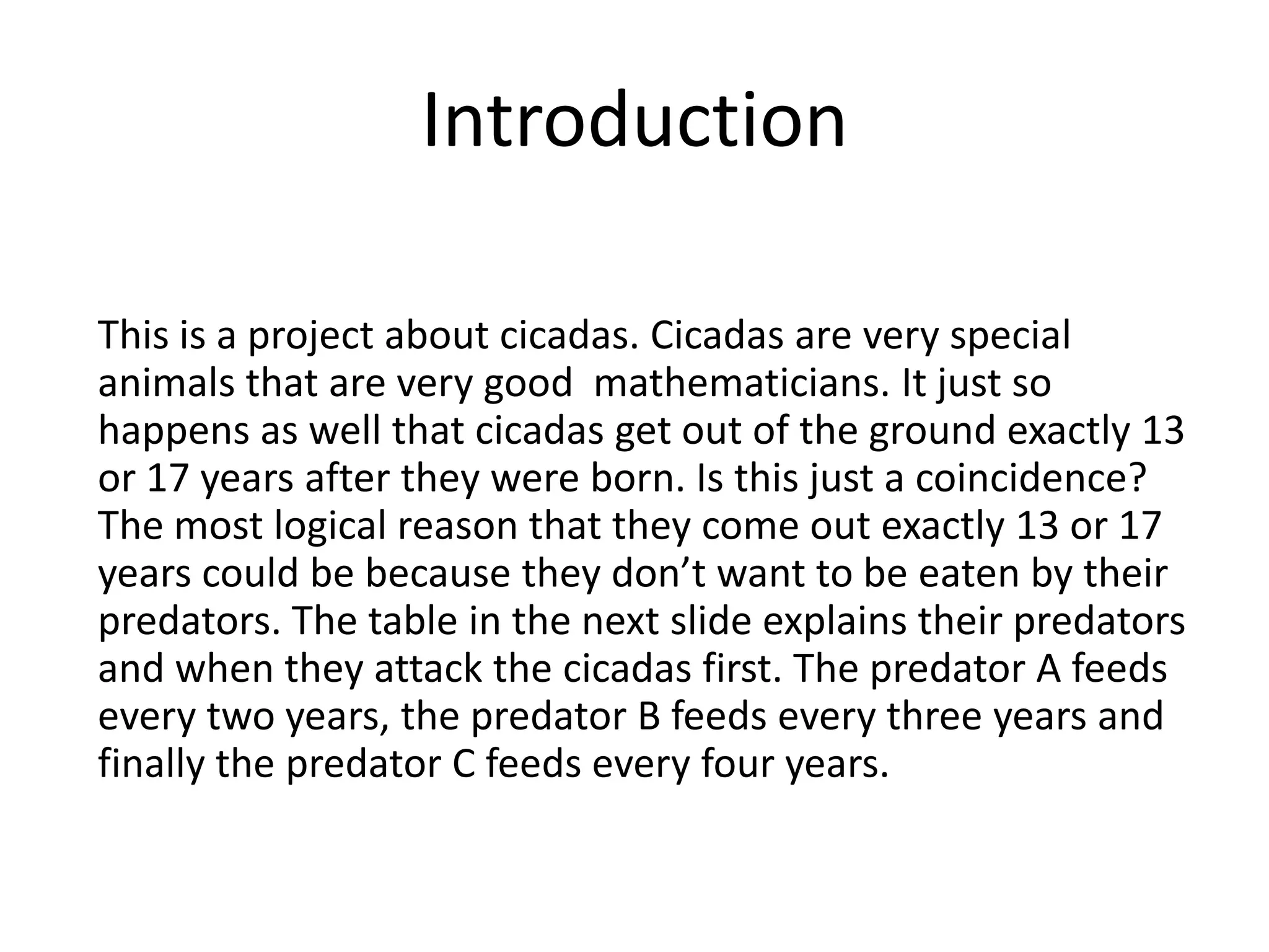 Cicada project | PPTX