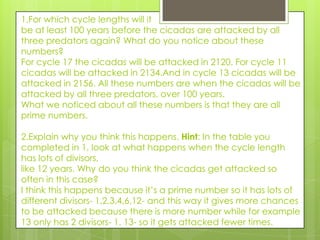 Cicadas- Math | PPT