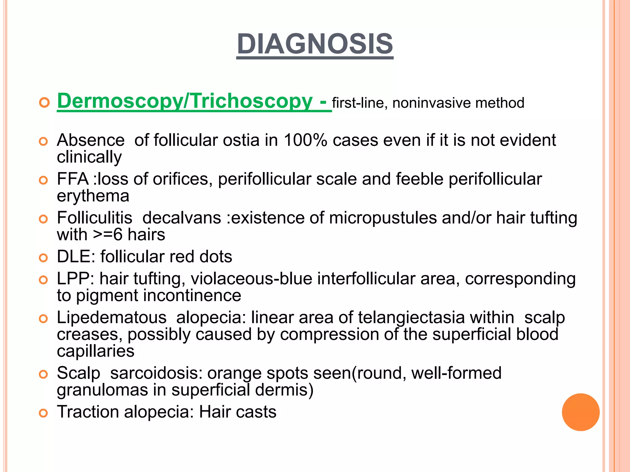 Cicatricisial alopecia | PPTX