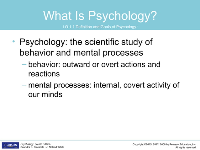PSYC1101 - Chapter 1, 4th Edition PowerPoint | PPT | Science